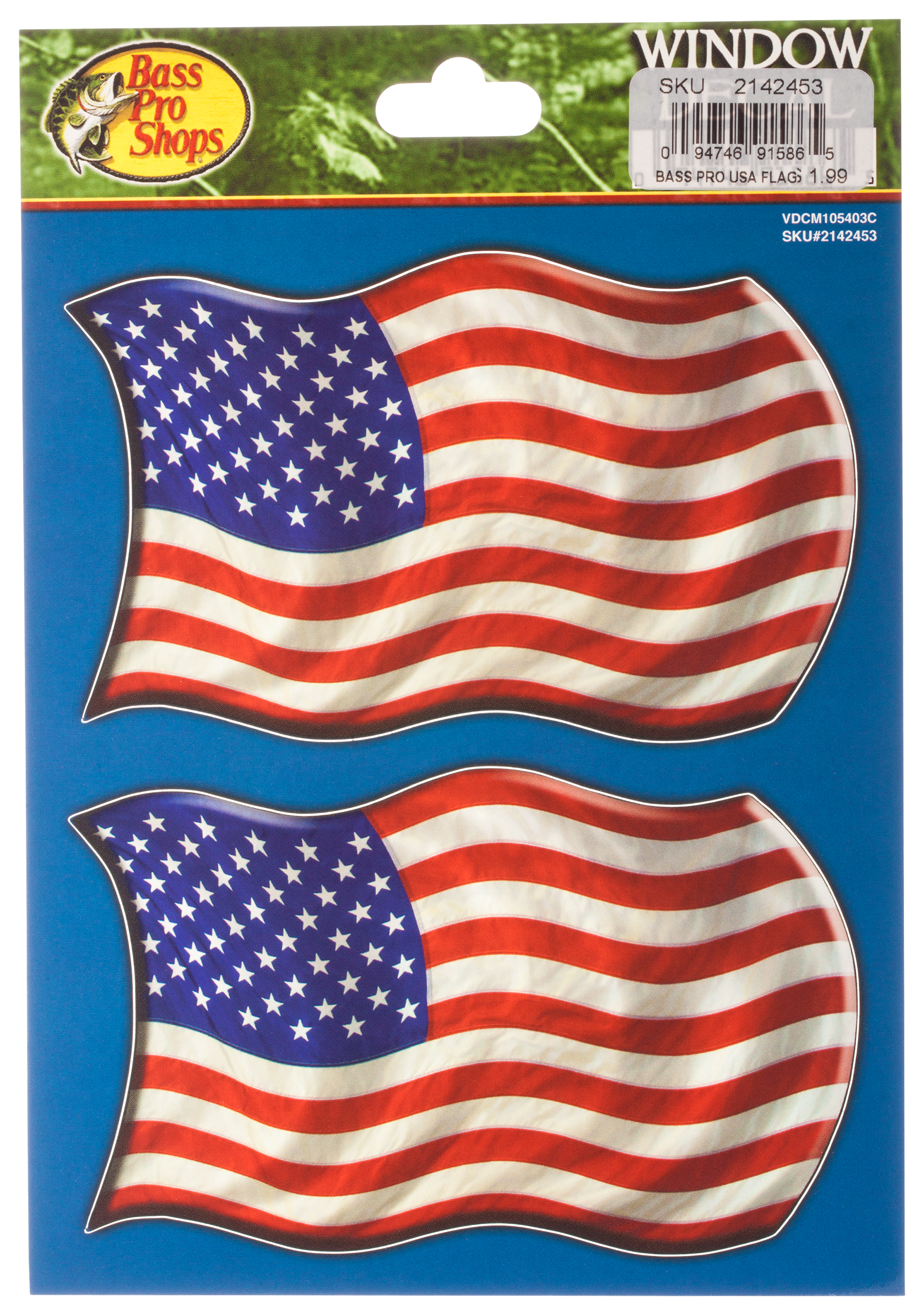 Bass Pro Shops USA Flag Window Decal | Bass Pro Shops